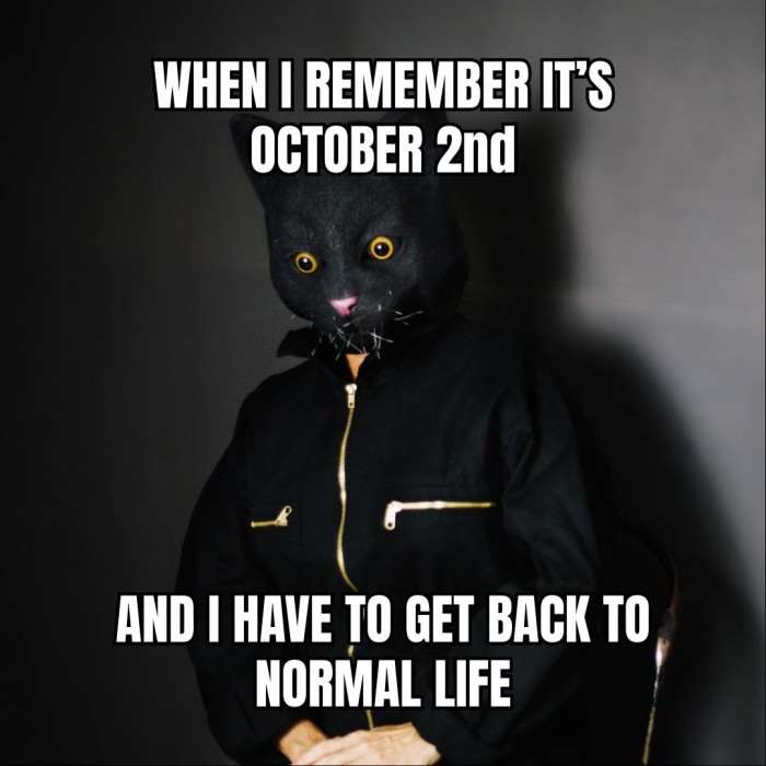 Free Simple Halloween Day Meme Template