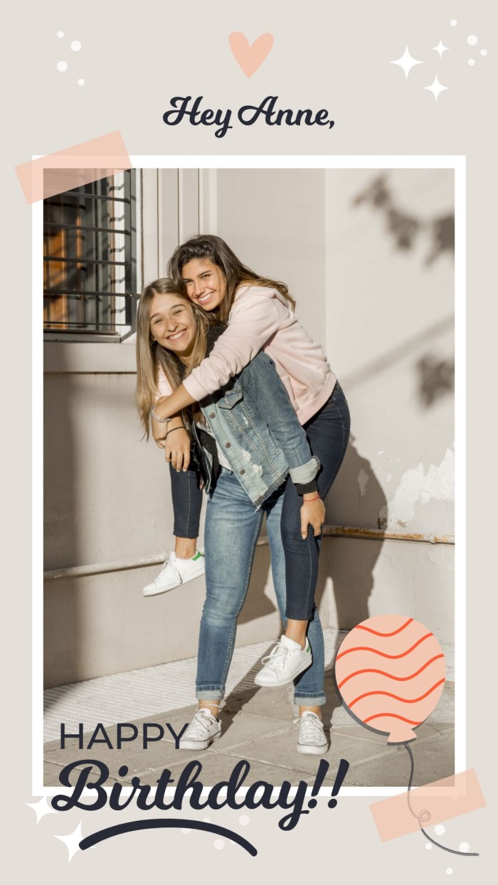 Download Free Friendly Birthday Instagram Story Template