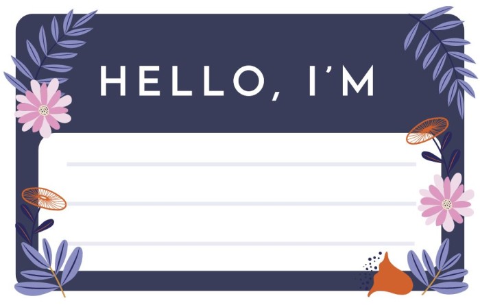 Top 55 Imagen Background Name Tag Design Thpthoanghoatham edu vn