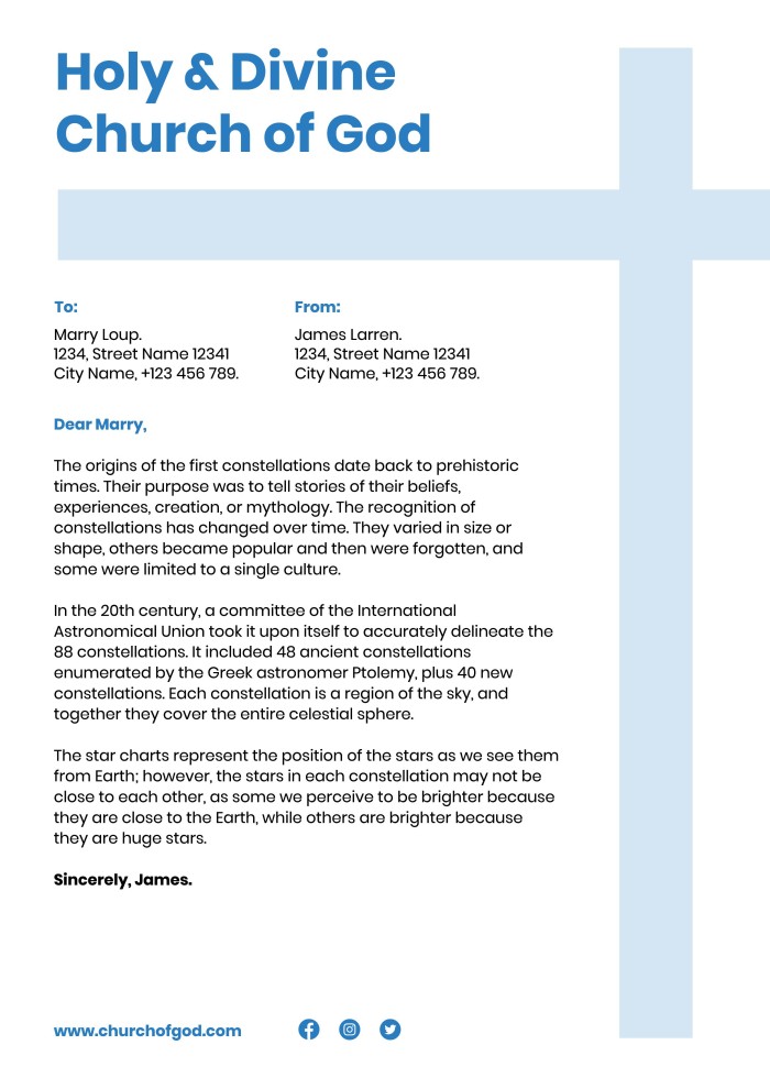 Church Stationery Templates