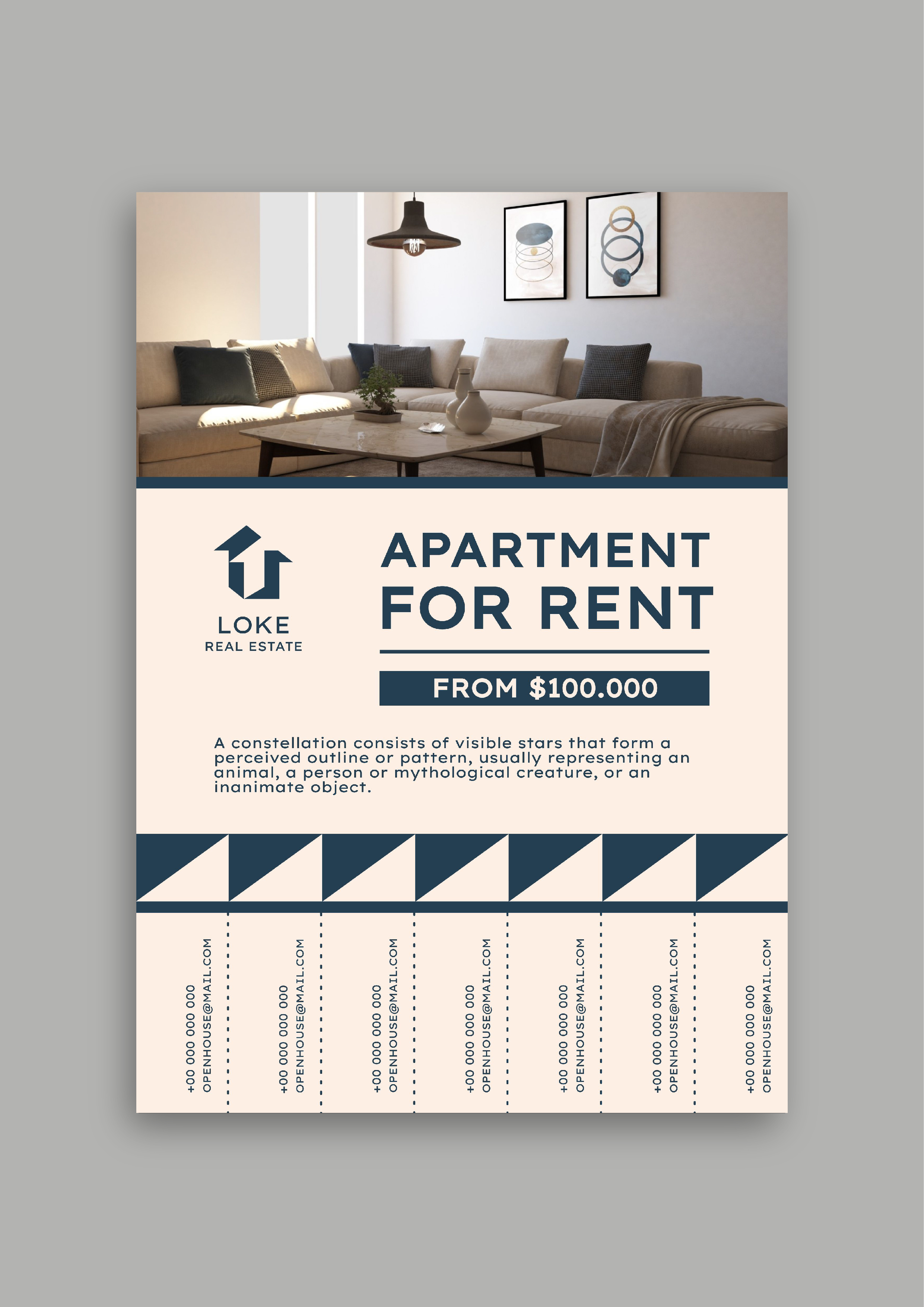 Design This Apartment For Rent Tear Off Flyer Template For Free