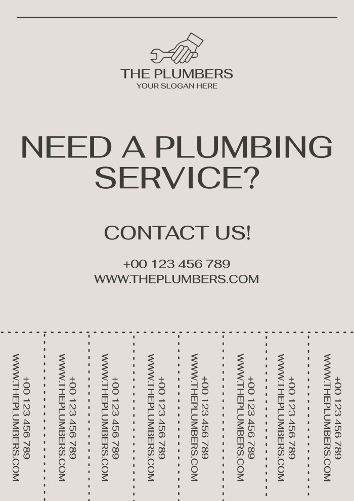 Tear Off Poster Template Tear Off Poster Template
