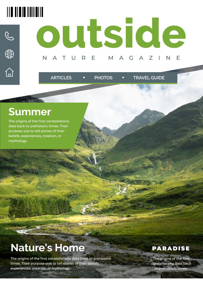 Free Professional Outside Nature Magazine Cover Templates To Design Wepik Free Professional Outside Nature Magazine Cover Templates To Design Wepik