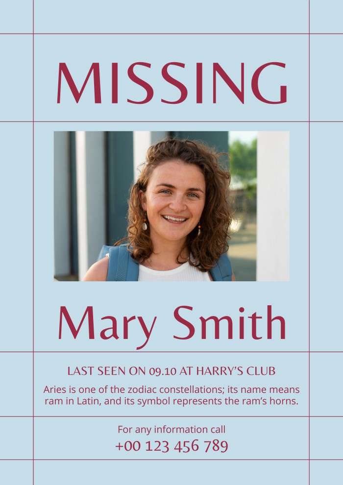 Free Missing Poster Templates Wepik