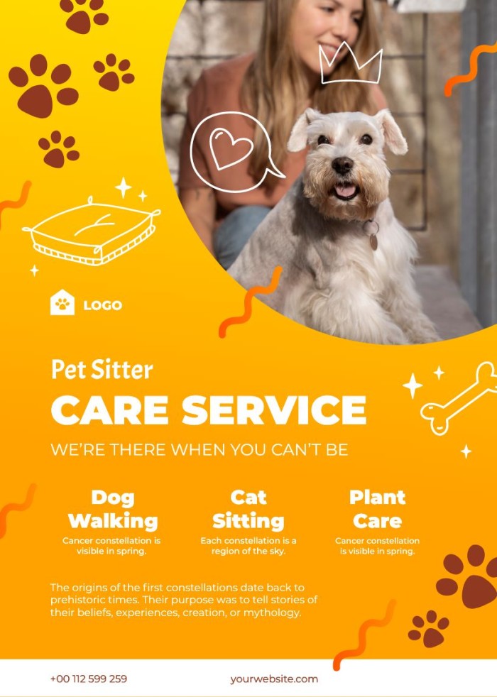Pet Sitting Flyer